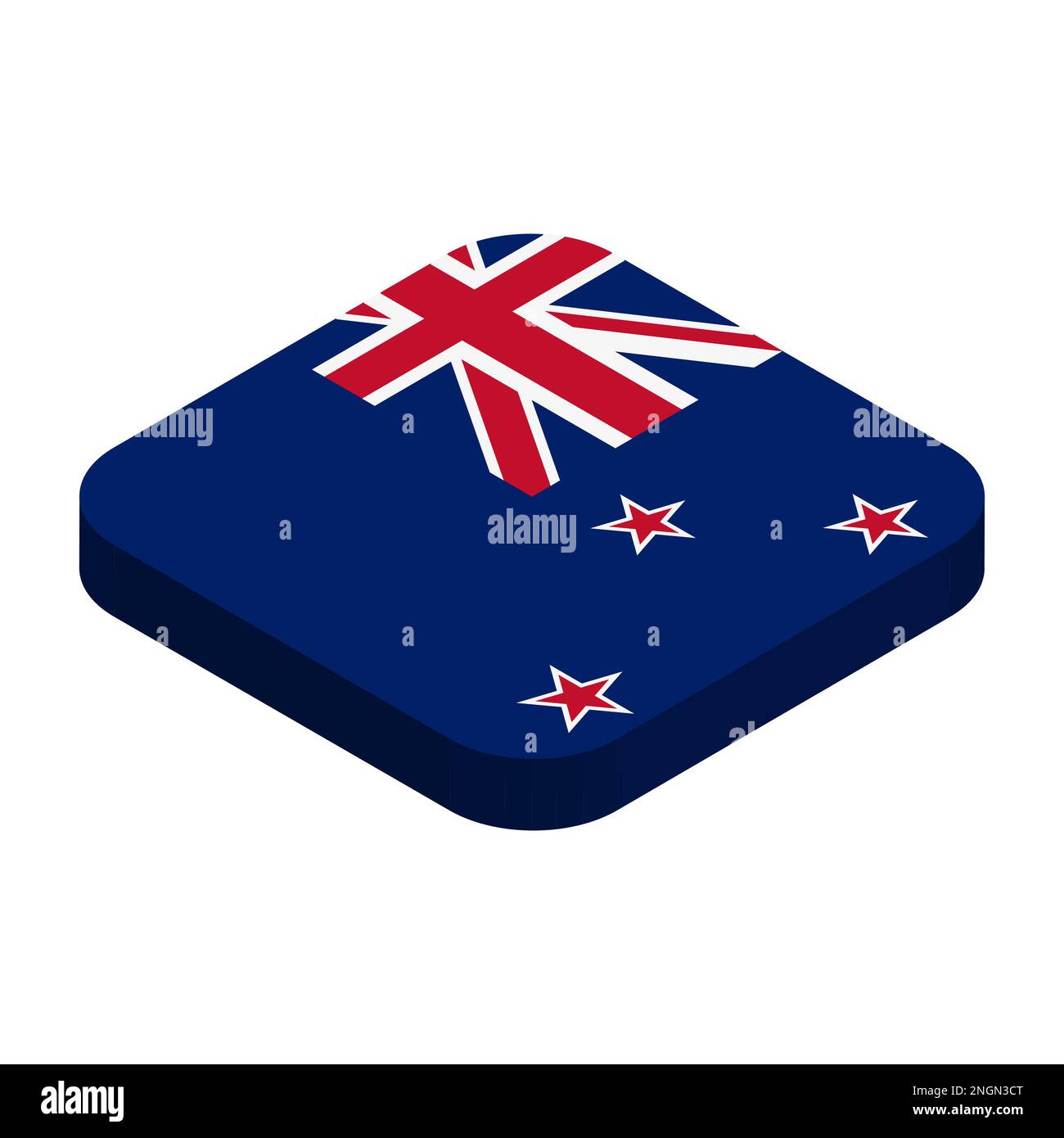 New zealand national flag square Stock Vector Images - Alamy