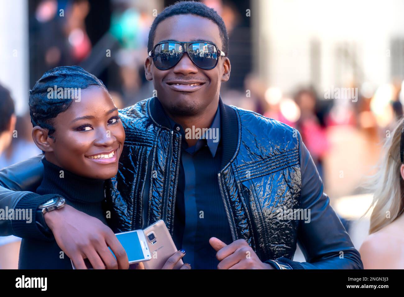 New York. Manhattan. Models at the Fashion Week Stock Photo - Alamy