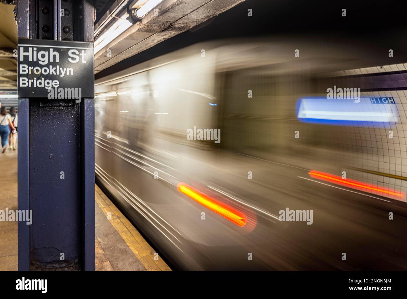 New York. Manhattan. The subway Stock Photo - Alamy