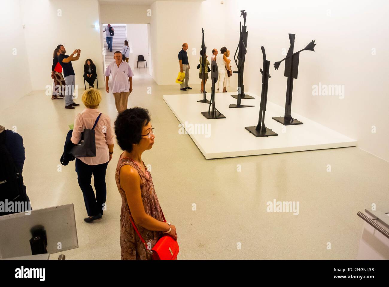 Paris, France, Crowd People Tourists, Visiting inside Picasso Museum ...