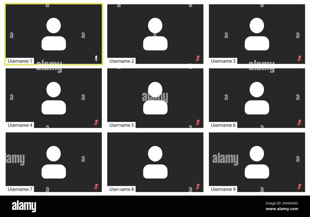 UI UX template for video conferencing and meetings application on ...