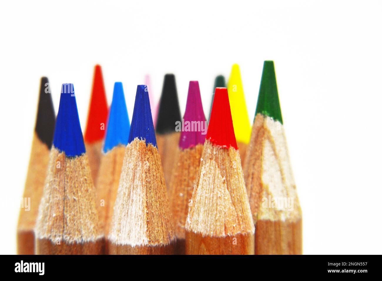Colored pencil still life in hi-res stock photography and images - Alamy