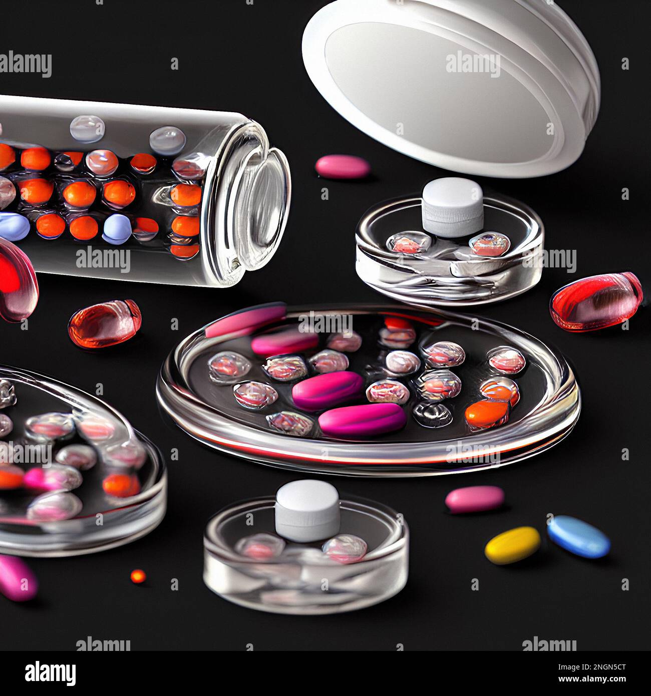 Photo illustration of capsules hi-res stock photography and images - Alamy