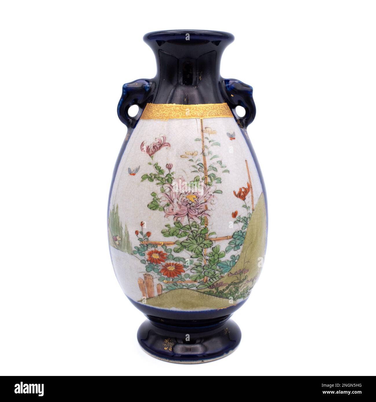 Cobalt blue pottery Cut Out Stock Images & Pictures - Alamy