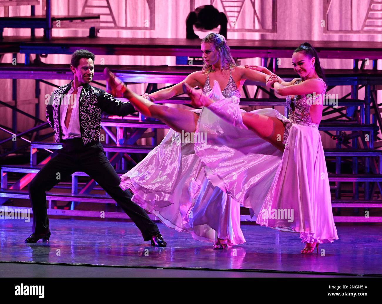 Hollywood FL, USA. 17th Feb, 2023. Alexis Warr, Sasha Farber and ...