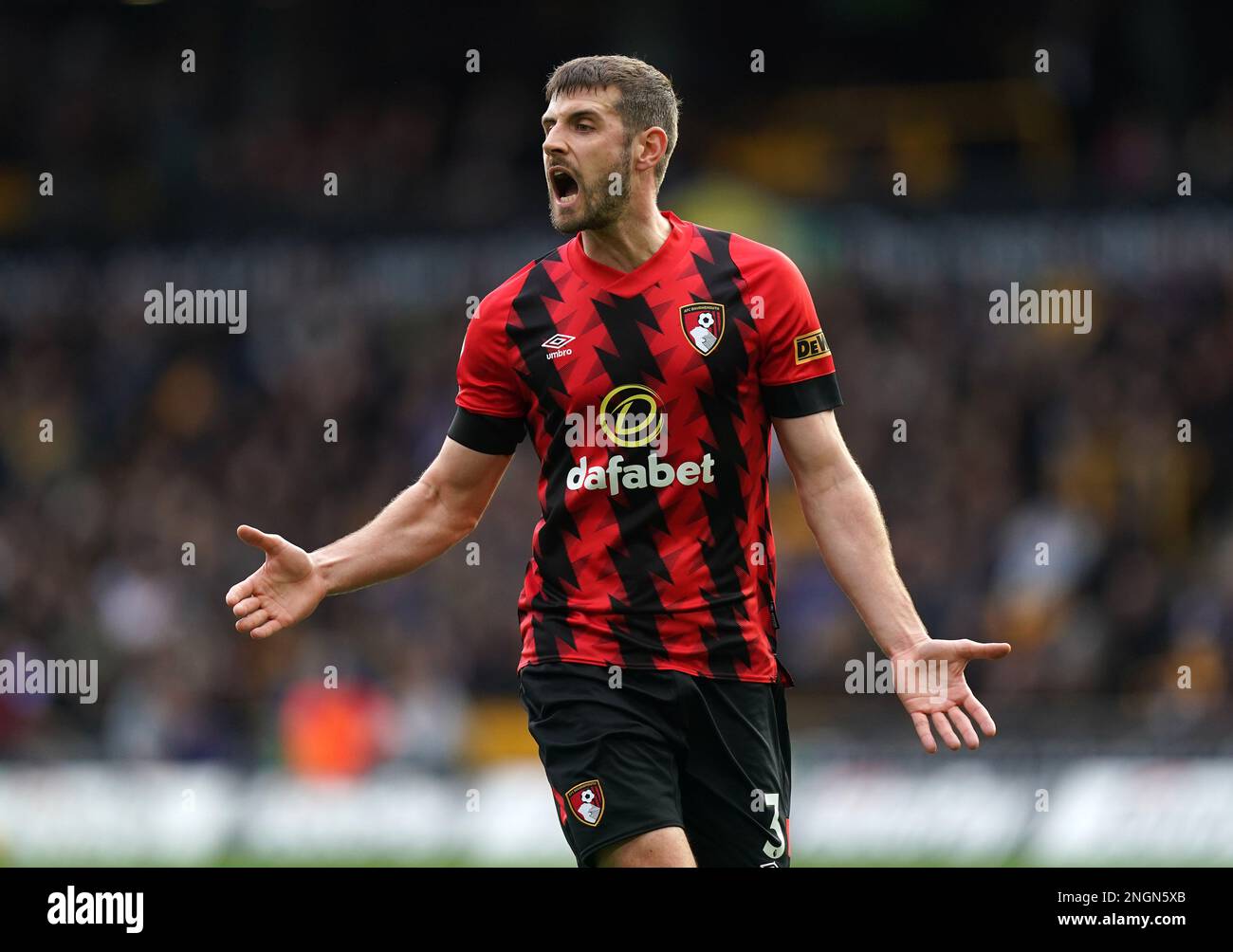 Bournemouth's Jack Stephens during the Premier League match at Molineux ...