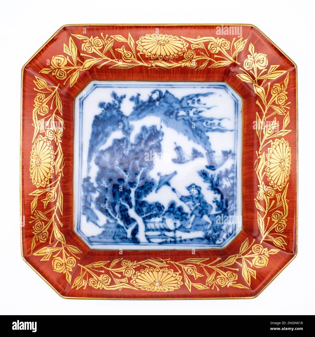 Octagonal japanese plate Cut Out Stock Images & Pictures - Alamy