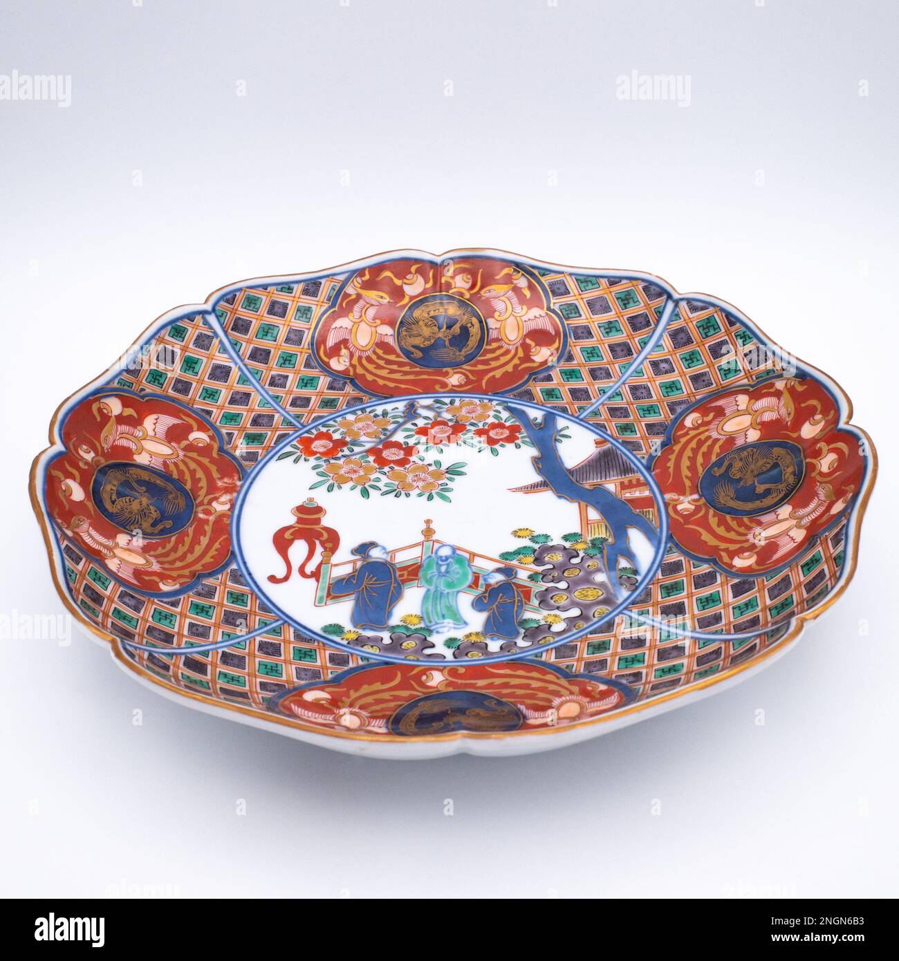 Antique Japanese Kenjo Imari Porcelain Plate With Chenghua Mark ...