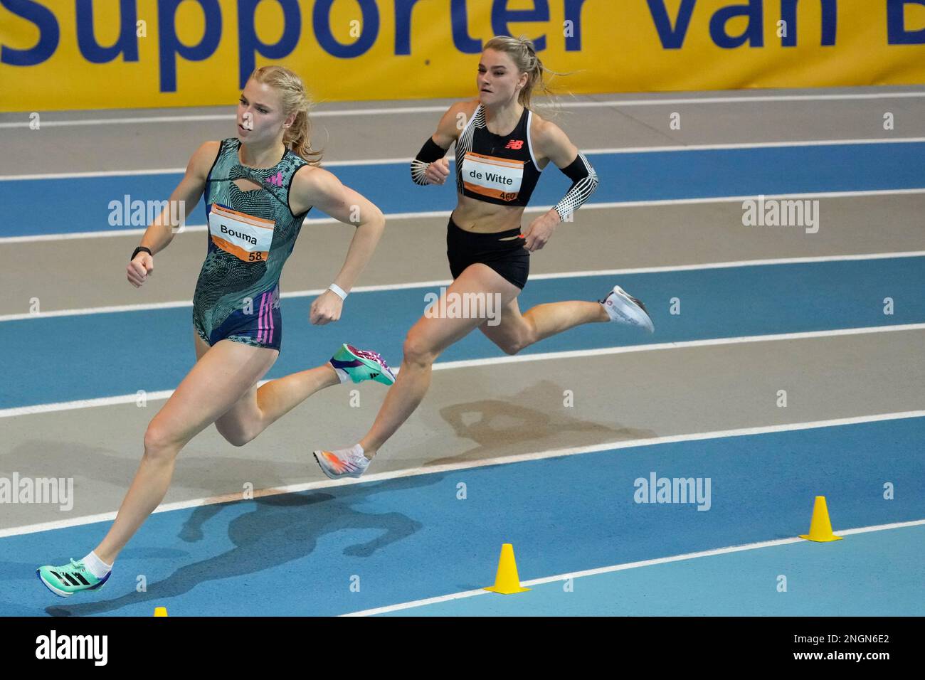 Andrea bouma competing on the 1500m women hi-res stock photography and ...