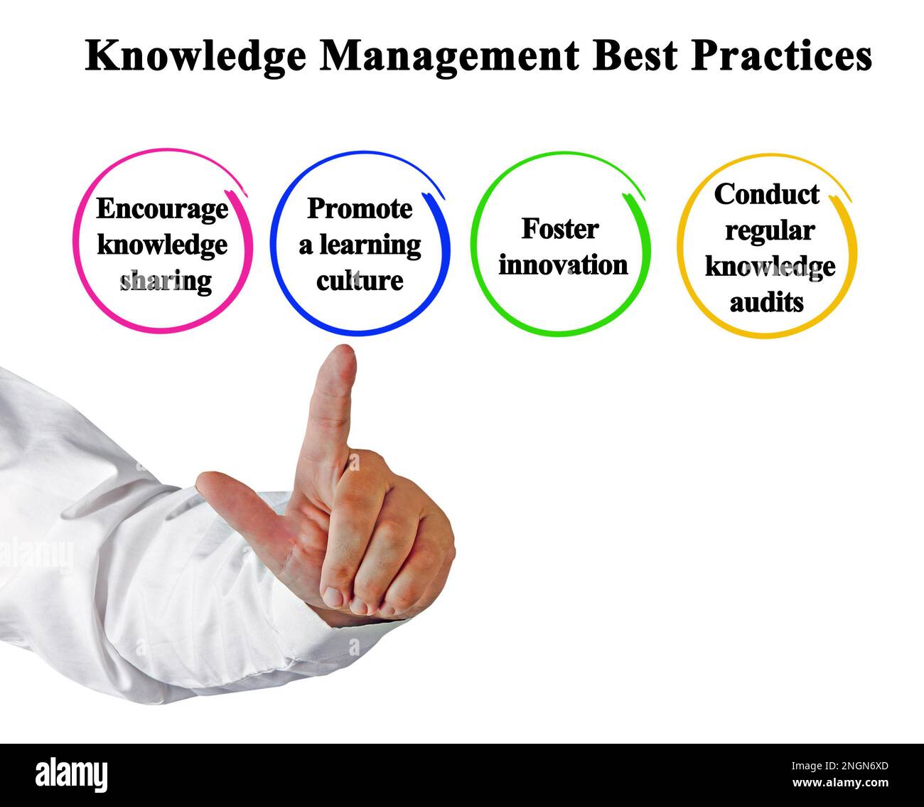 Components of Knowledge Management Best Practices Stock Photo - Alamy