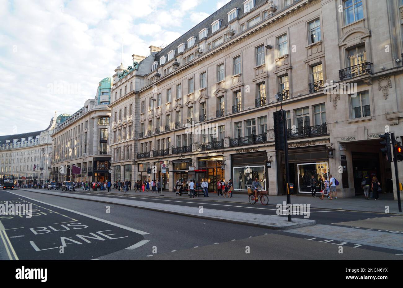 gorgeous Regent Street, a major shopping street in the West End of ...