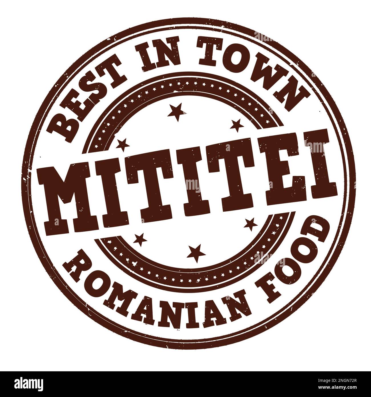 Mititei label or stamp on white background, vector illustration Stock ...