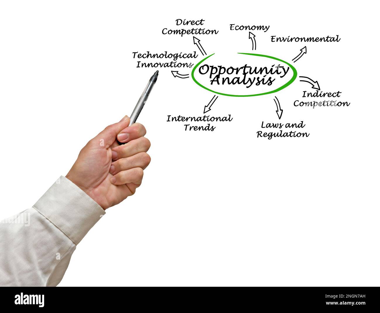 Seven Components of Opportunity Analysis Stock Photo - Alamy