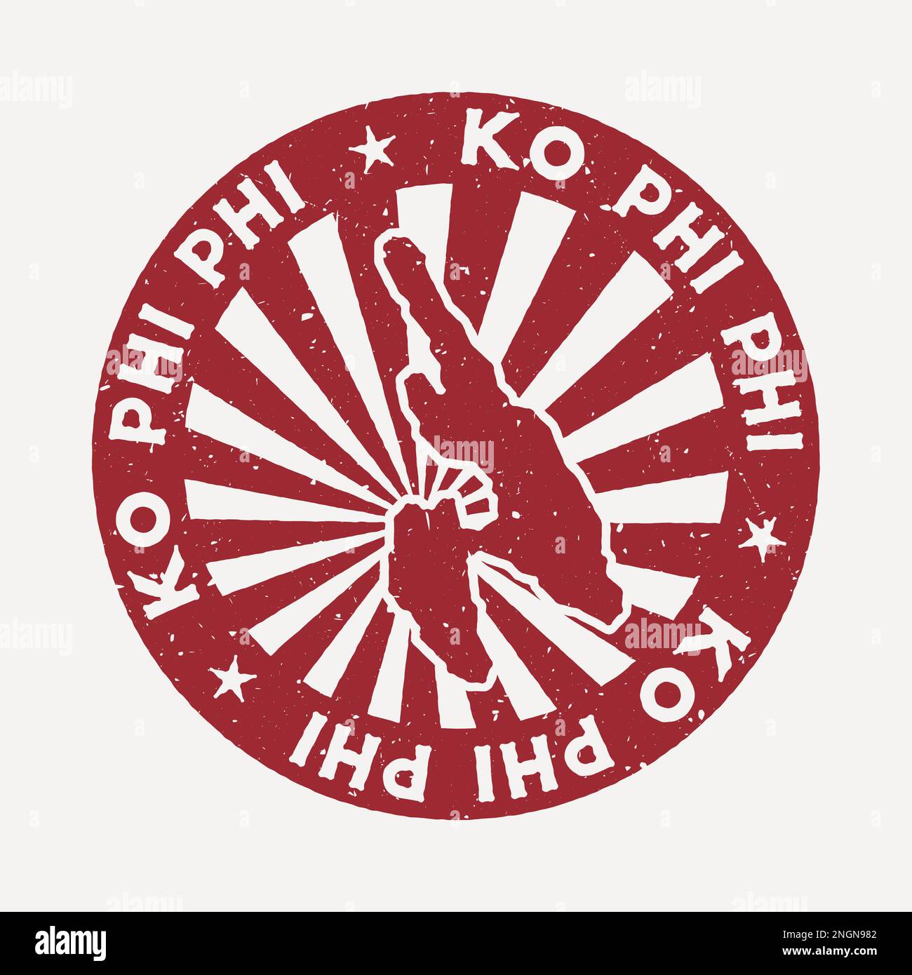 Ko phi phi stamp Stock Vector Images - Alamy