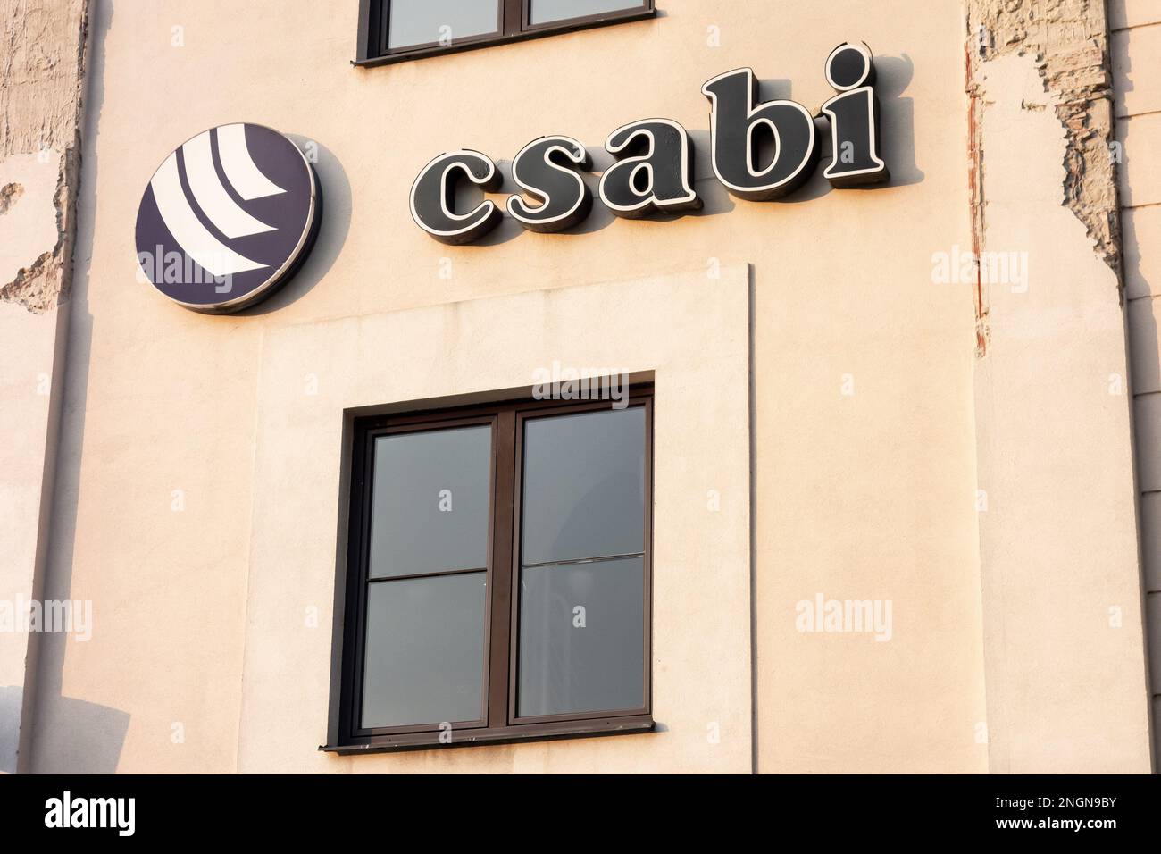 HAVIROV, CZECH REPUBLIC - OCTOBER 13, 2022: Logo of Csabi company ...