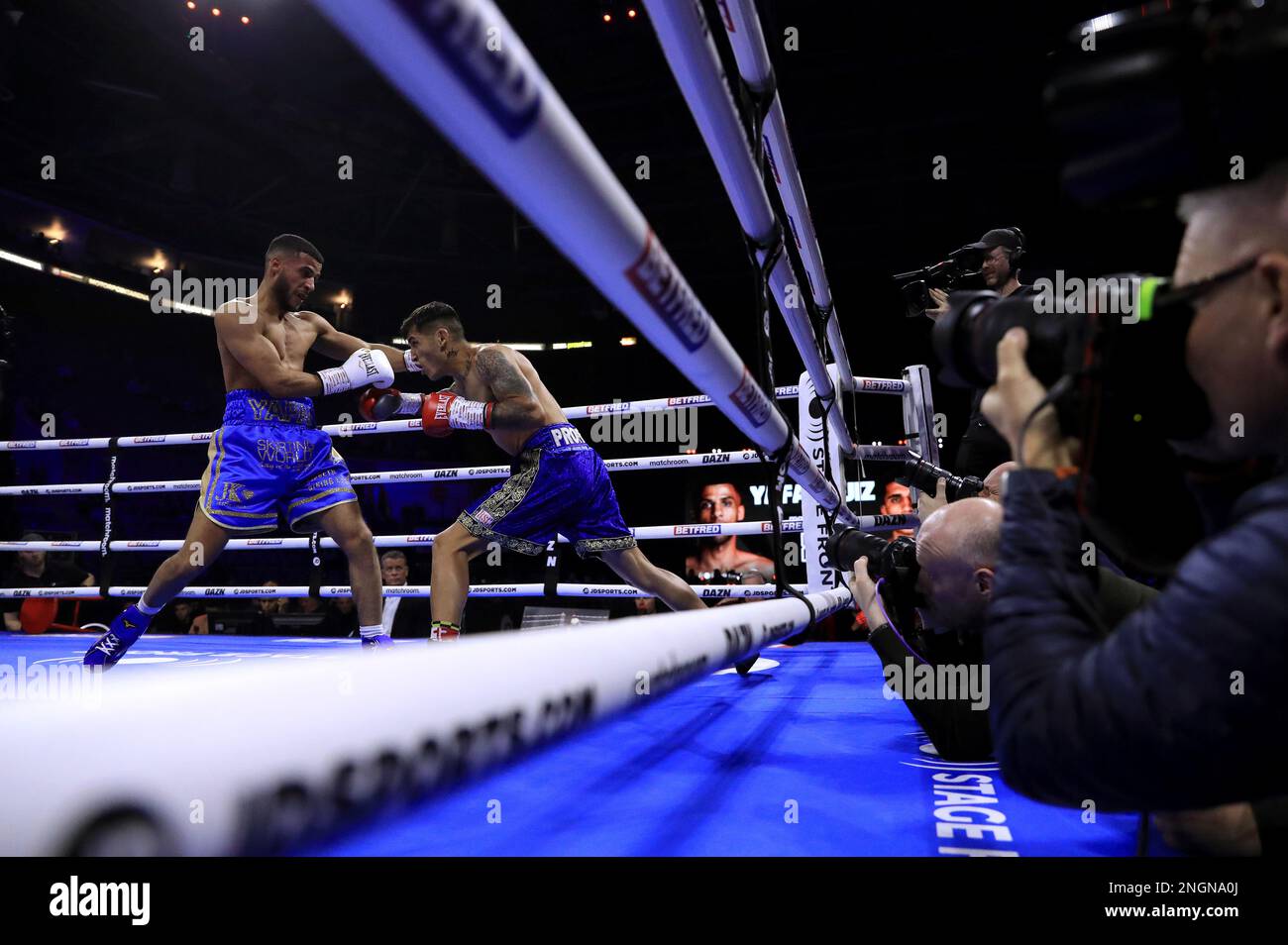 Gamal Yafai (left) and Diego Alberto Ruiz during their International ...