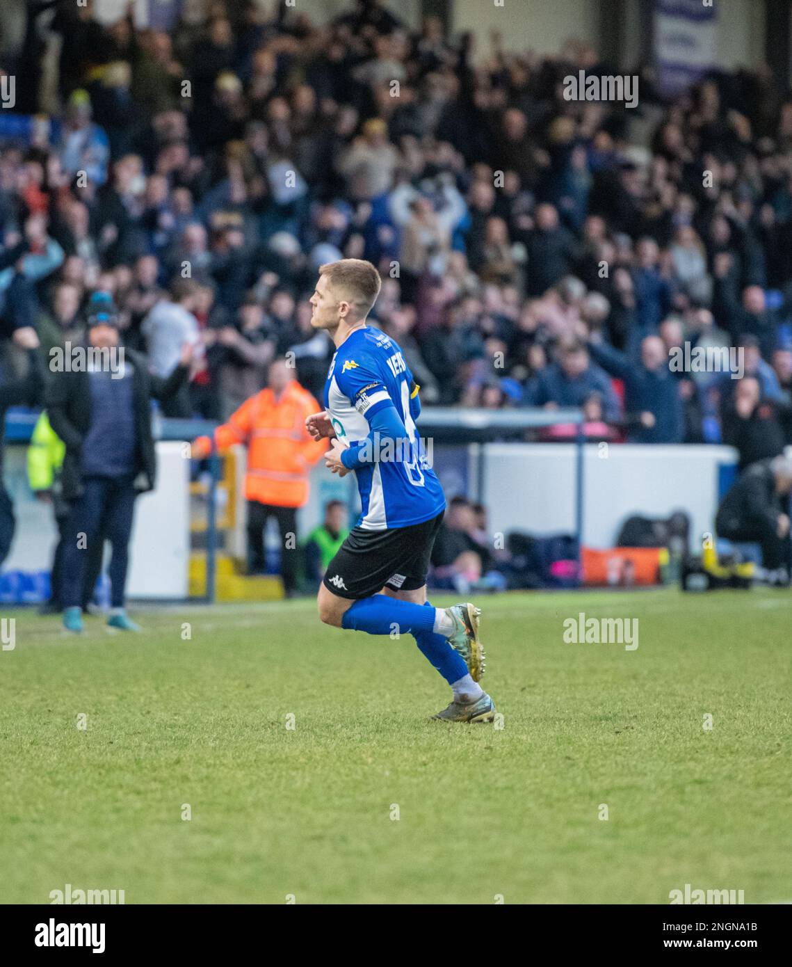 Chester, Cheshire, England 18th February 2023. Chester captain Declan ...