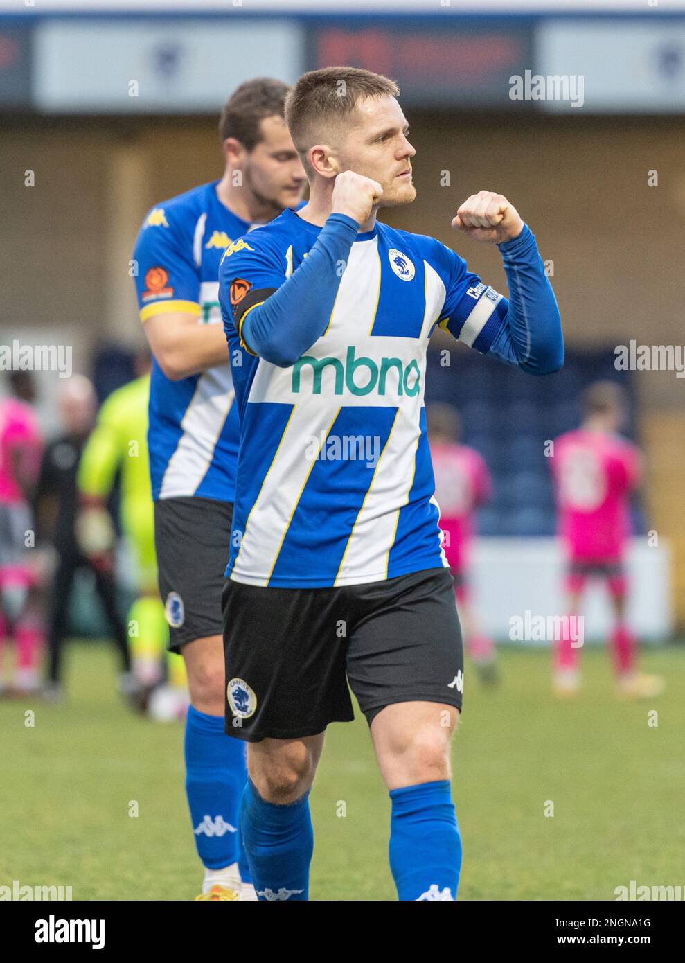 Chester, Cheshire, England 18th February 2023. Match winner Declan ...
