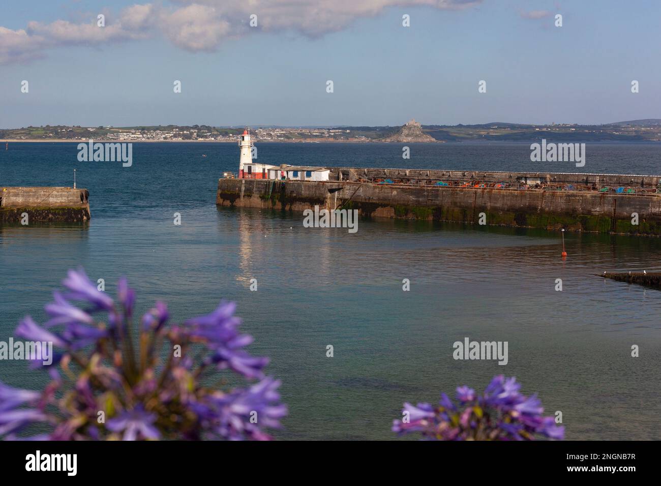 Rnli lifeboat newlyn harbour cornwall hi-res stock photography and ...