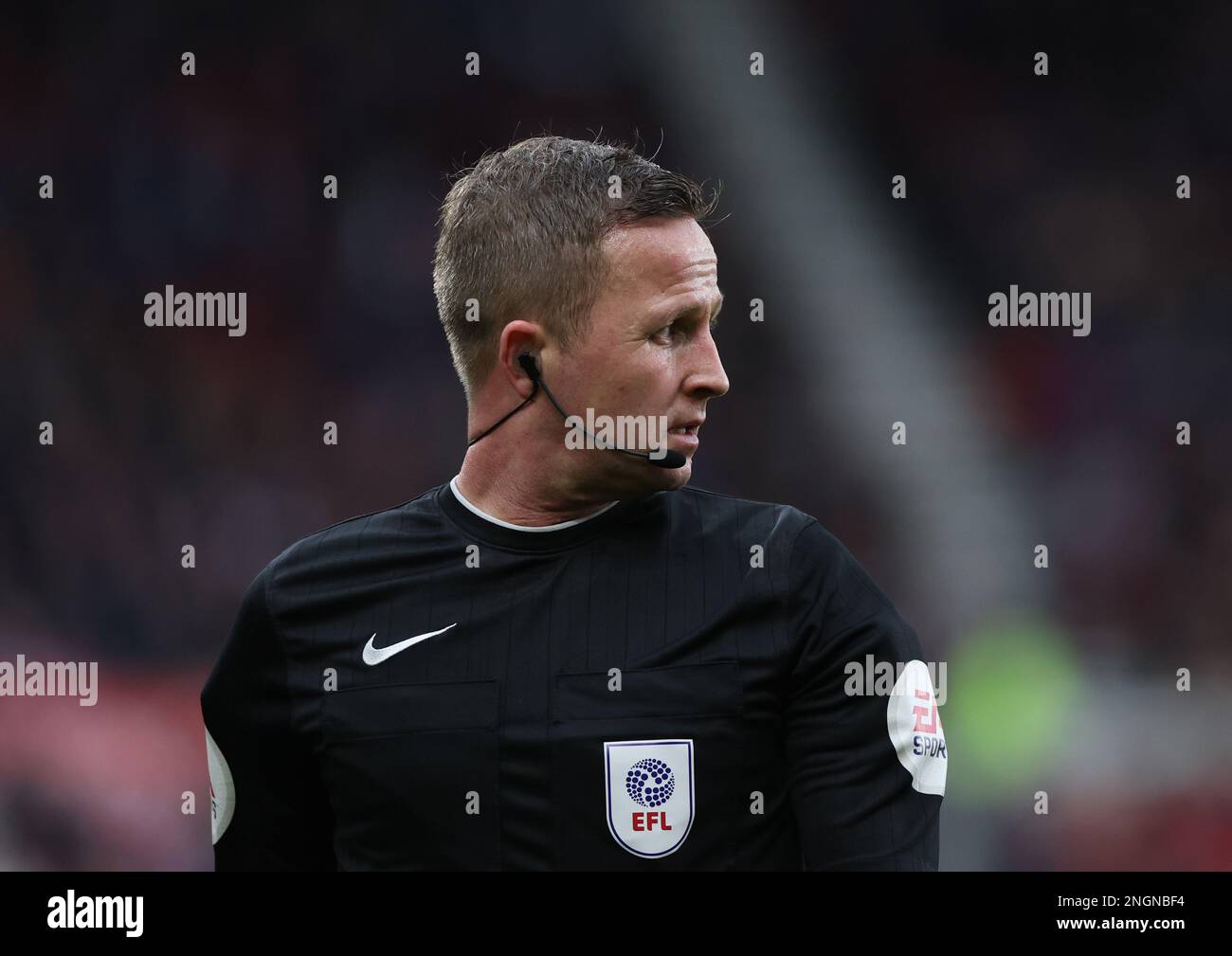Referee David Webb during the Sky Bet Championship match Middlesbrough ...