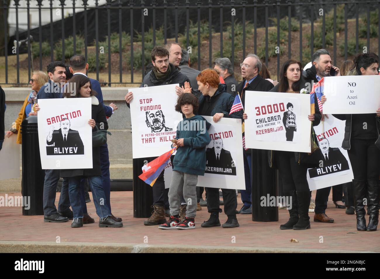 Boston, Massachusetts, USA. 16th Feb, 2023. Protestiing the Blockade of ...