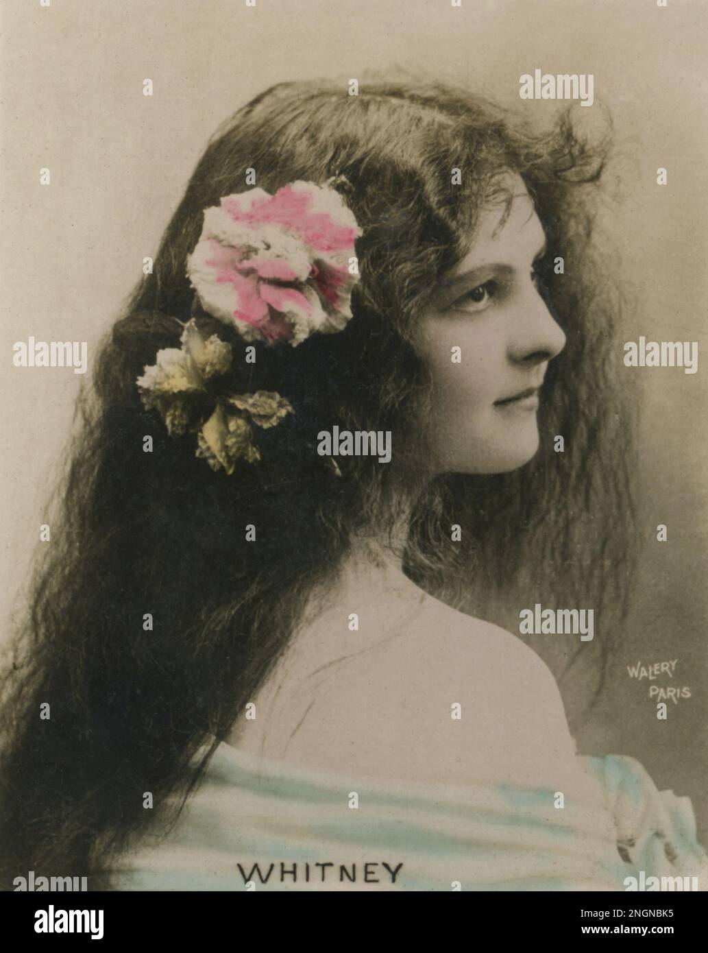 Edith Whitney - photo by Walery Studio (Paris) - restored from original ...