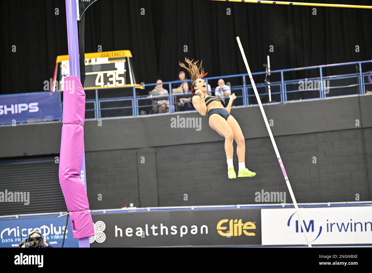 Birmingham, UK, 18 February 2023. Jade IVE of Sutton & District AC ...