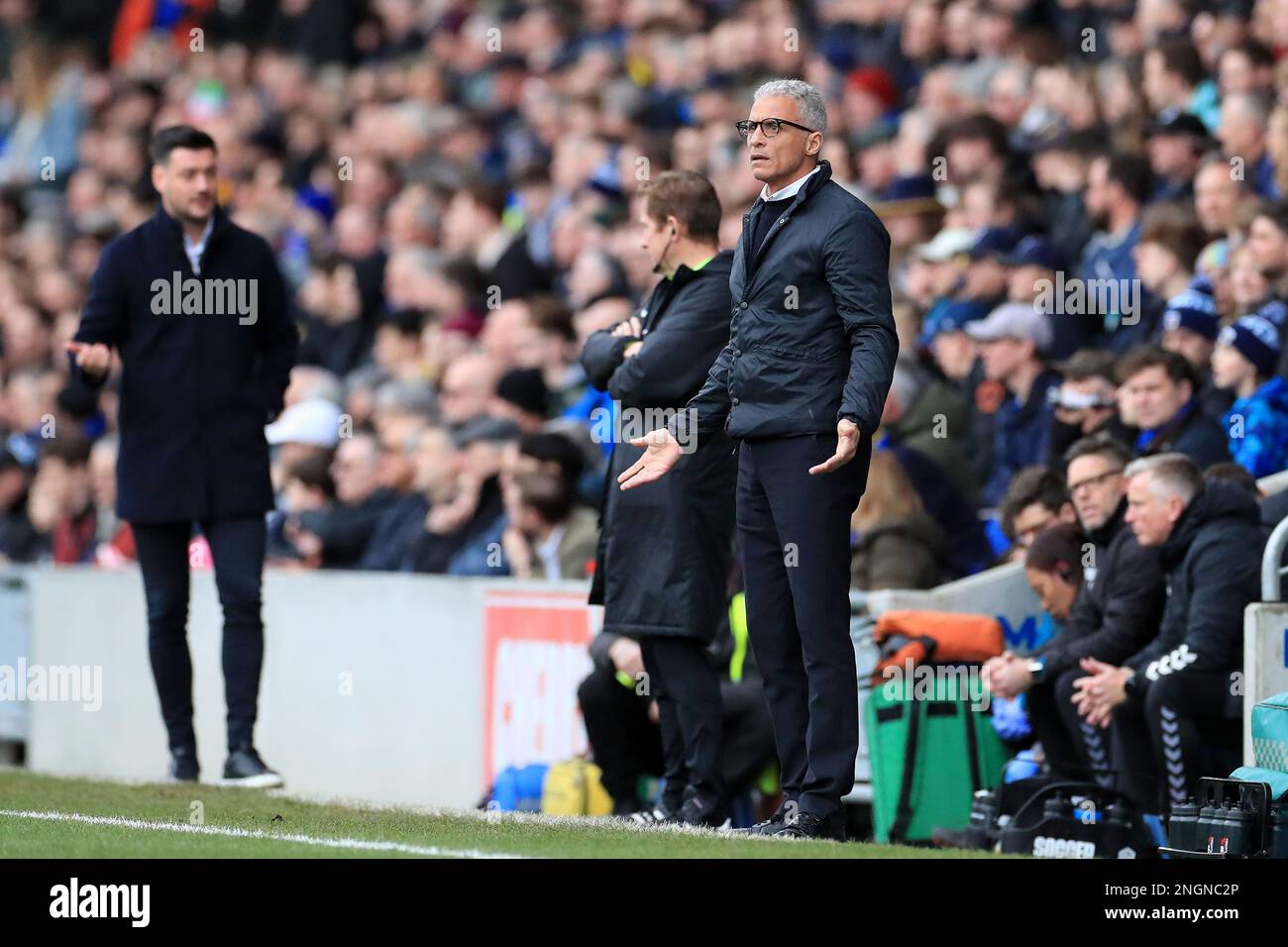London, UK. 18th Feb, 2023. Hartlepool United manager, Keith Curle seen ...