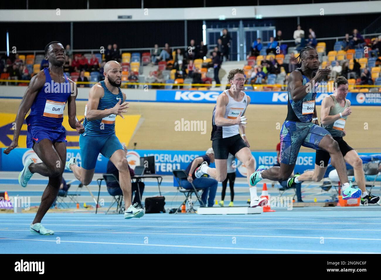 APELDOORN, NETHERLANDS - FEBRUARY 18: Raphael Bouju competing on the ...
