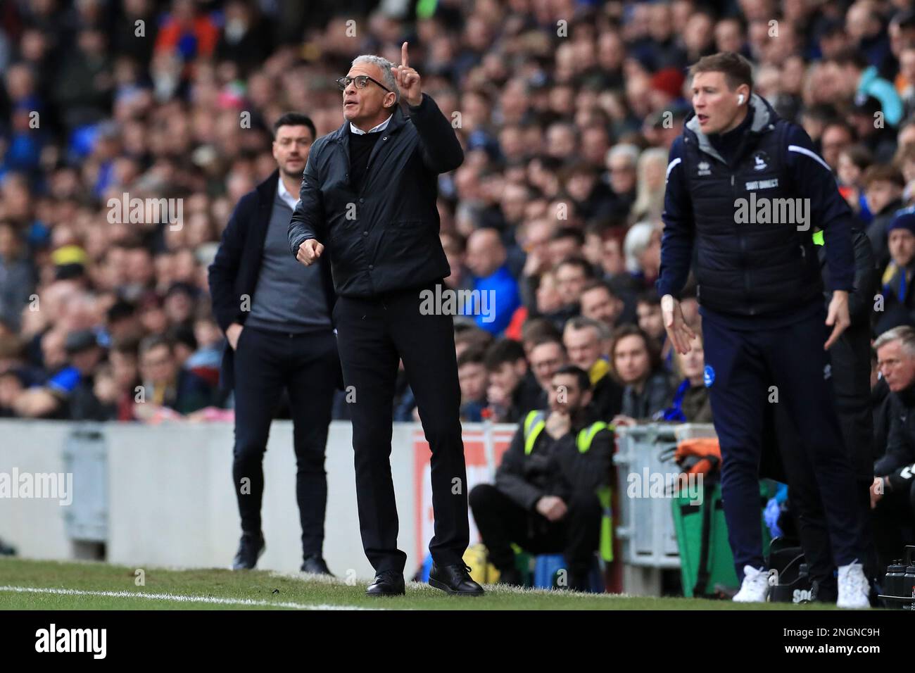 London, UK. 18th Feb, 2023. Hartlepool United manager, Keith Curle ...