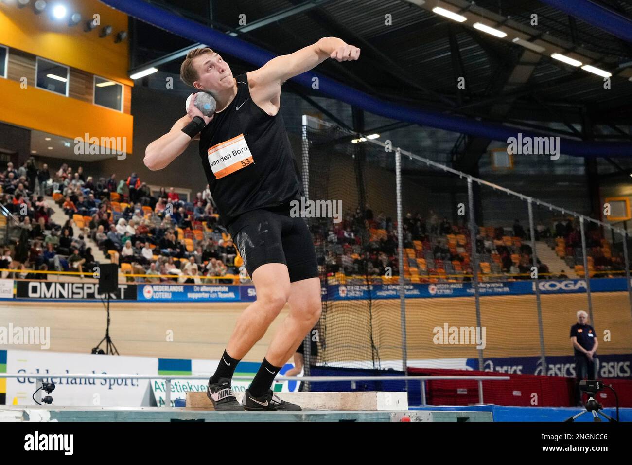 Marijn van den born competing on the shot put men hi-res stock ...