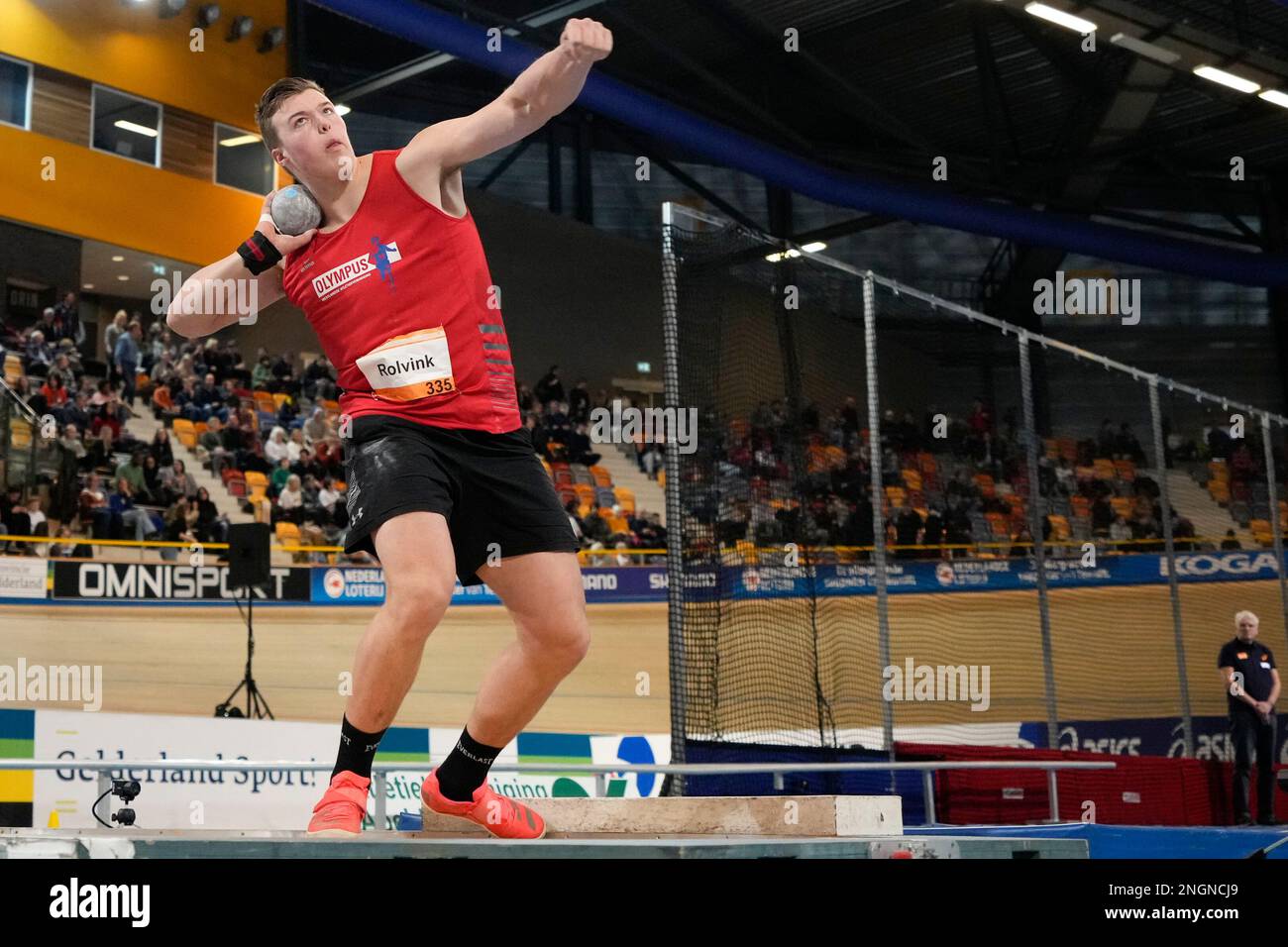 Yannick rolvink competing on the shot put men hi-res stock photography ...