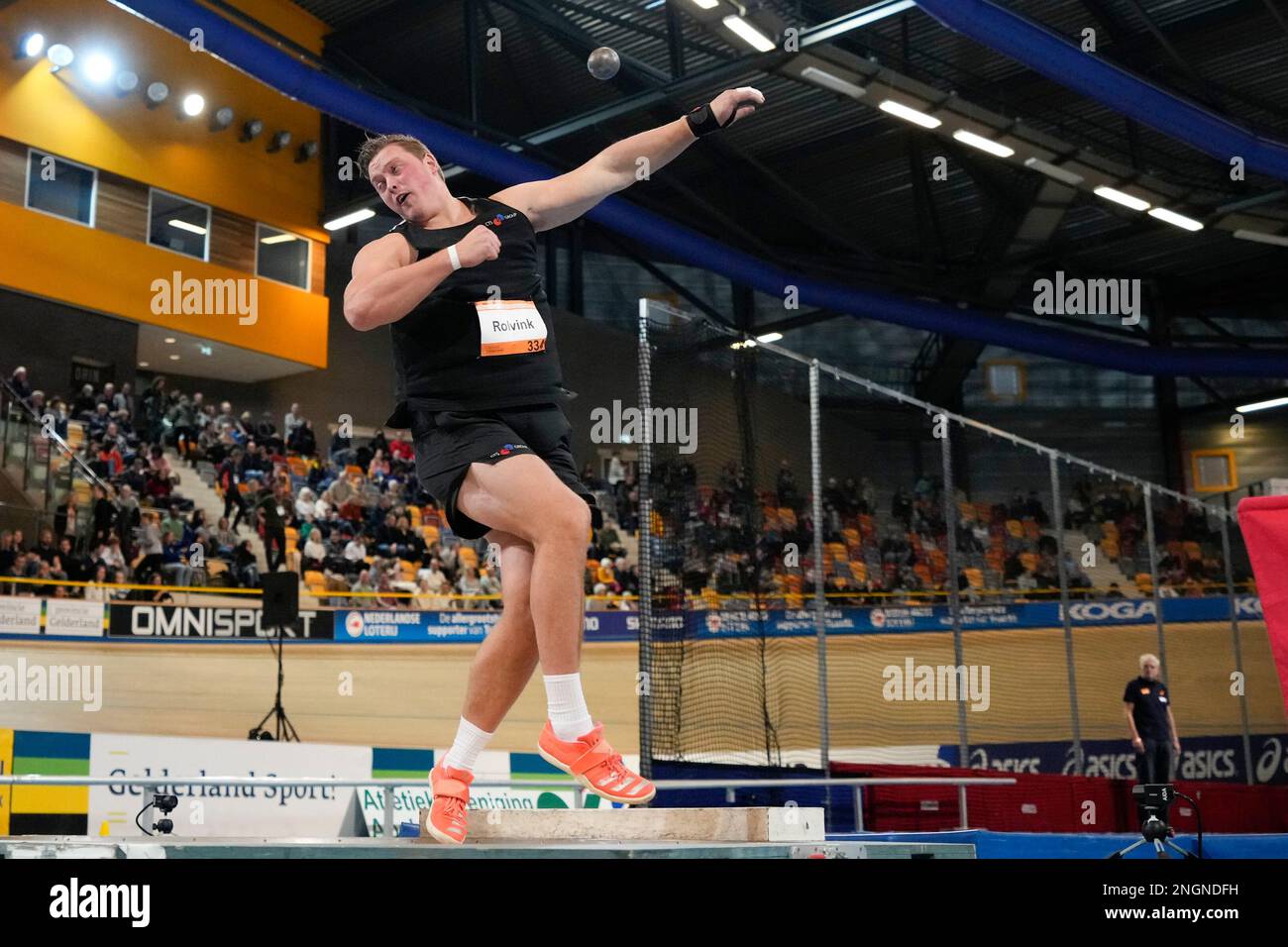 Ruben rolvink competing on the shot put men hi-res stock photography ...