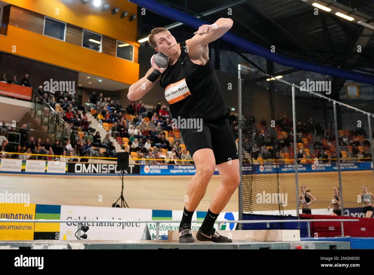 APELDOORN, NETHERLANDS - FEBRUARY 18: Marijn van den Born competing on ...