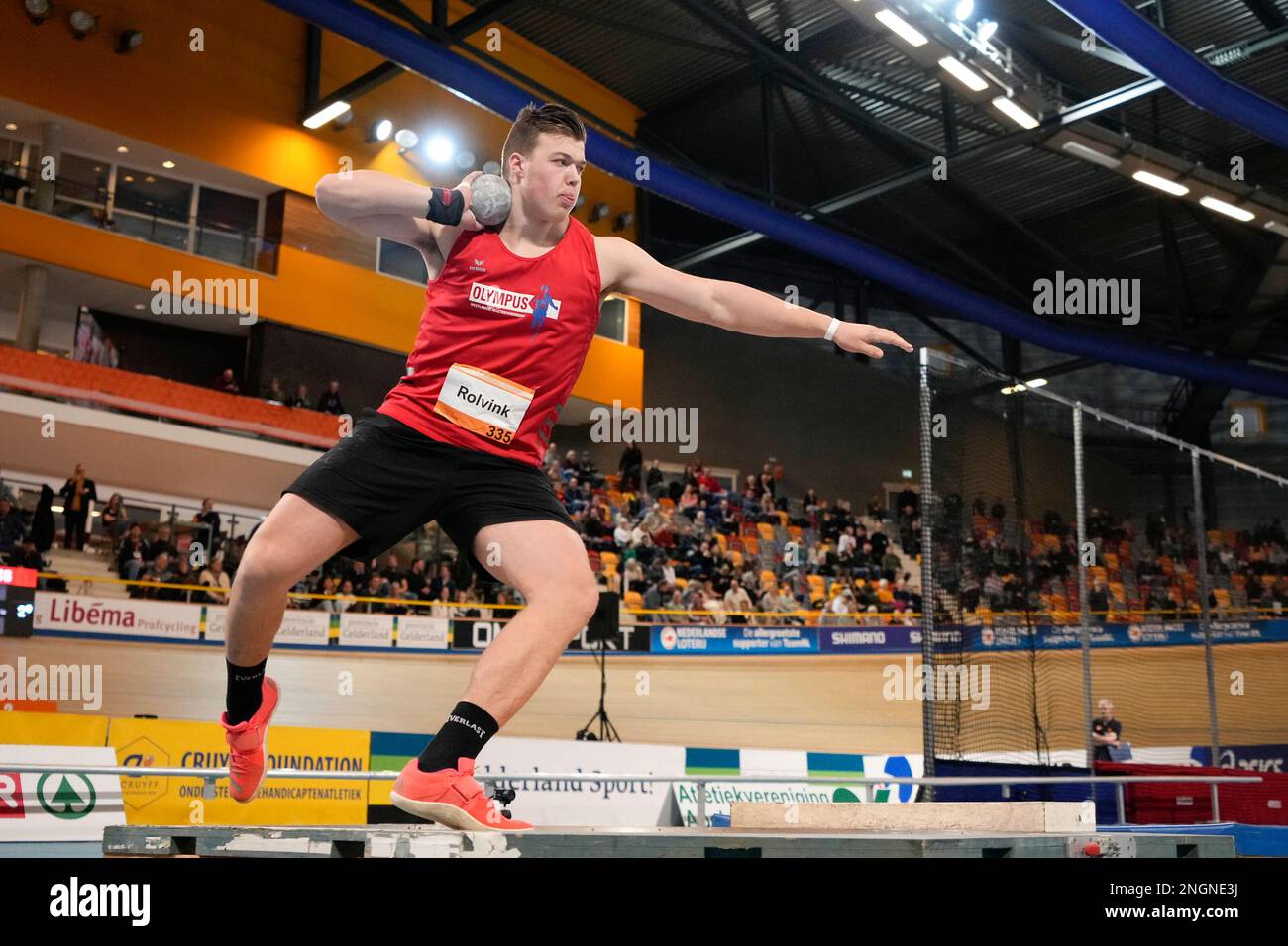 Yannick rolvink competing on the shot put men hi-res stock photography ...