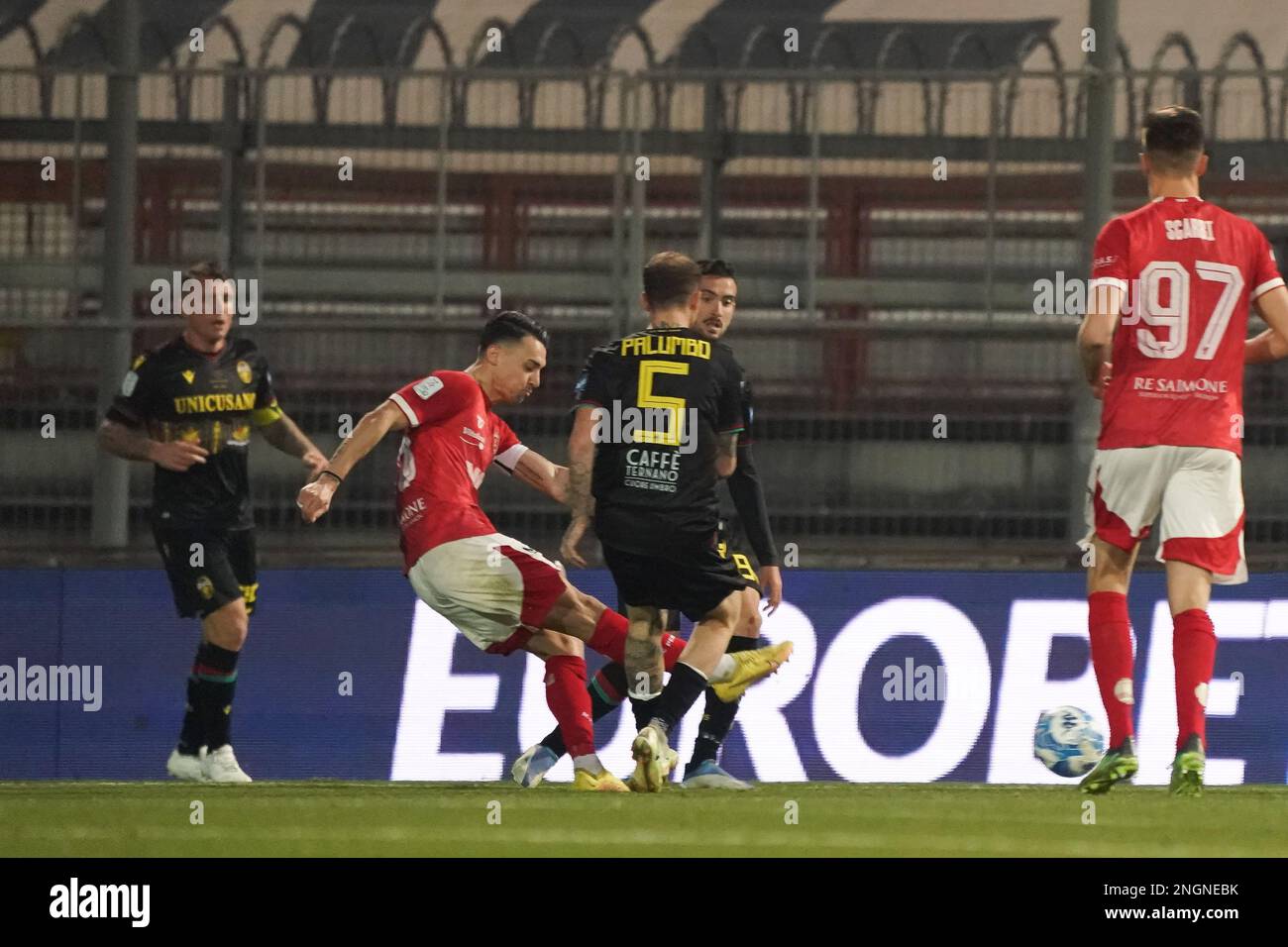 Renato Curi stadium, Perugia, Italy, February 18, 2023, santoro simone ...