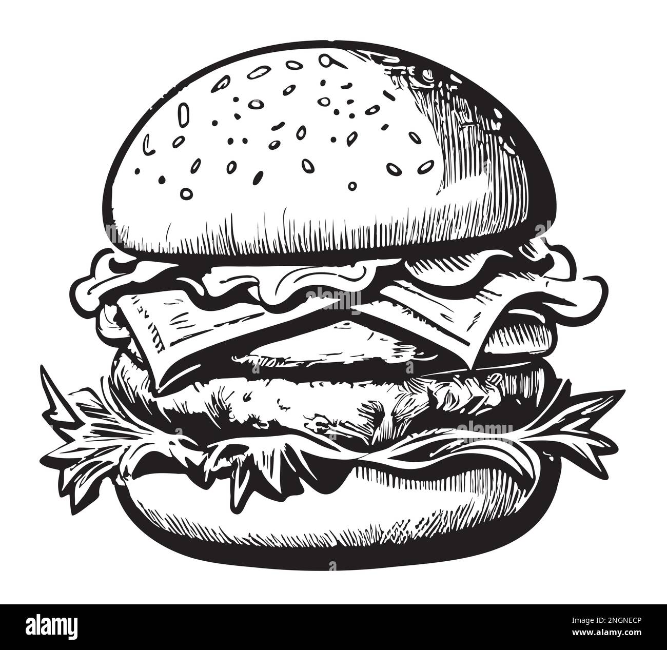 Burger Drawing