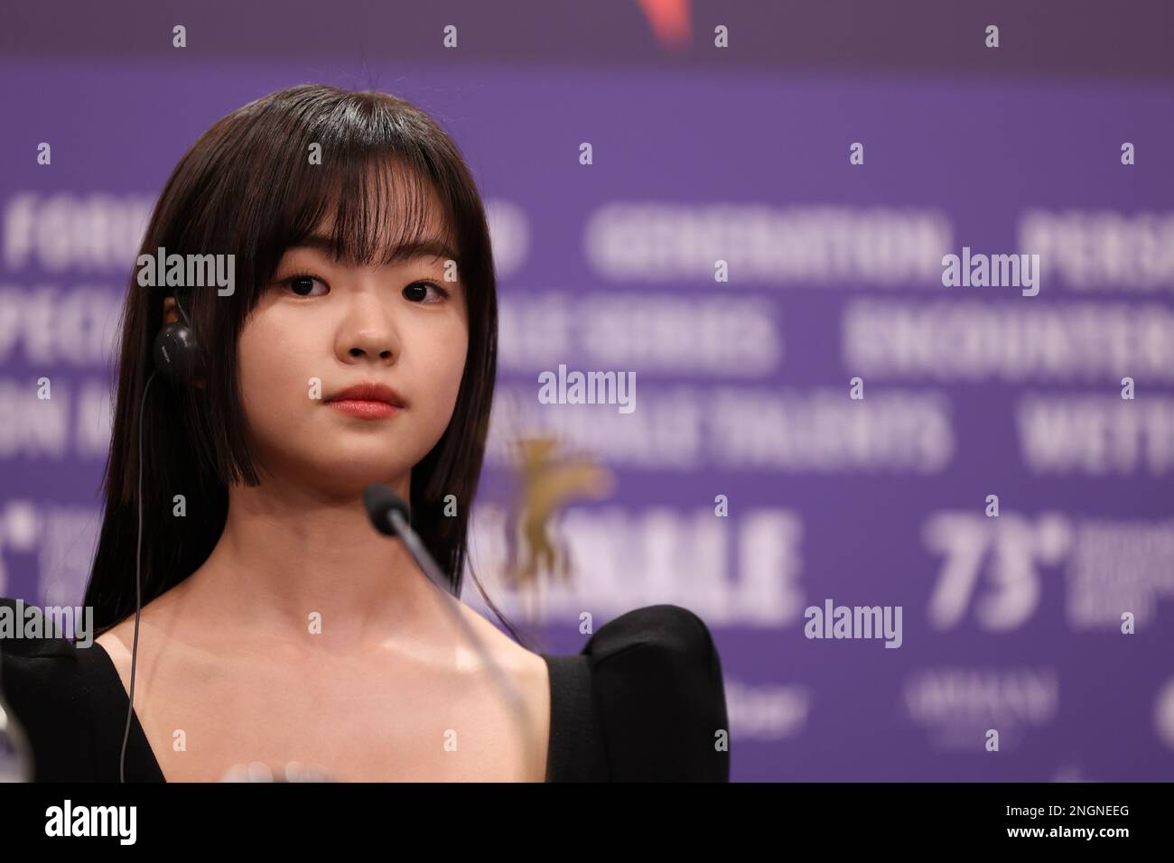 Berlin, Germany. 18th Feb, 2023. Actress Kim Si-A arrives at the press ...
