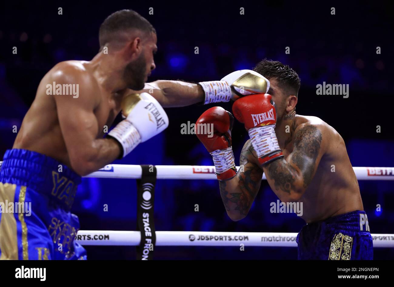 Gamal Yafai (left) and Diego Alberto Ruiz during their International ...