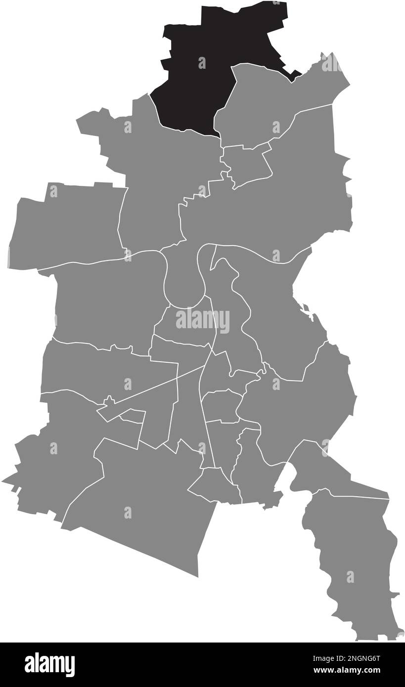 Locator map of the STREETZ-NATHO BOROUGH, DESSAU Stock Vector Image ...