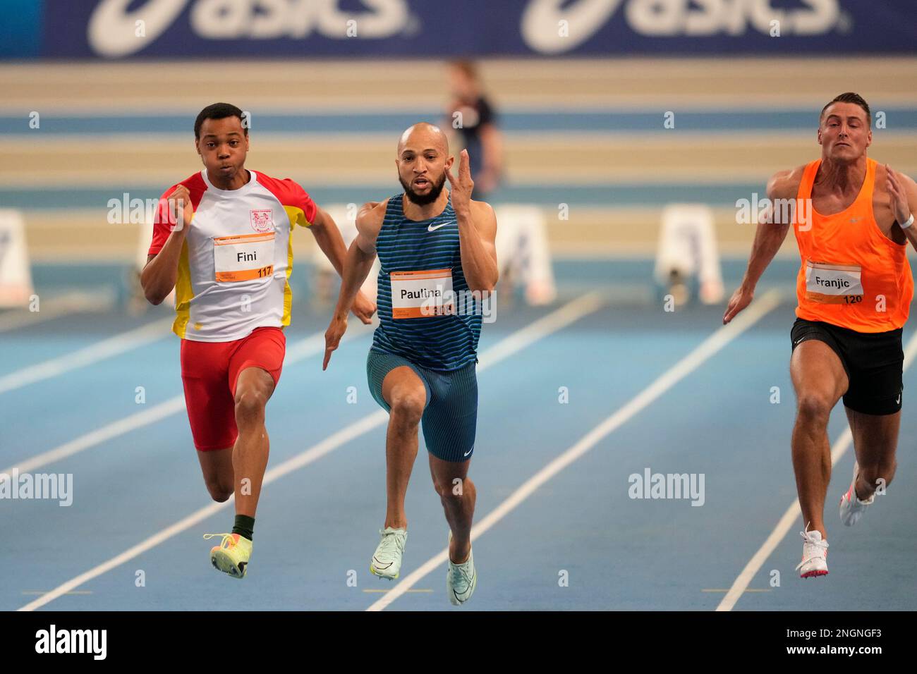 Hensley paulina competing on the 60m men hi-res stock photography and ...