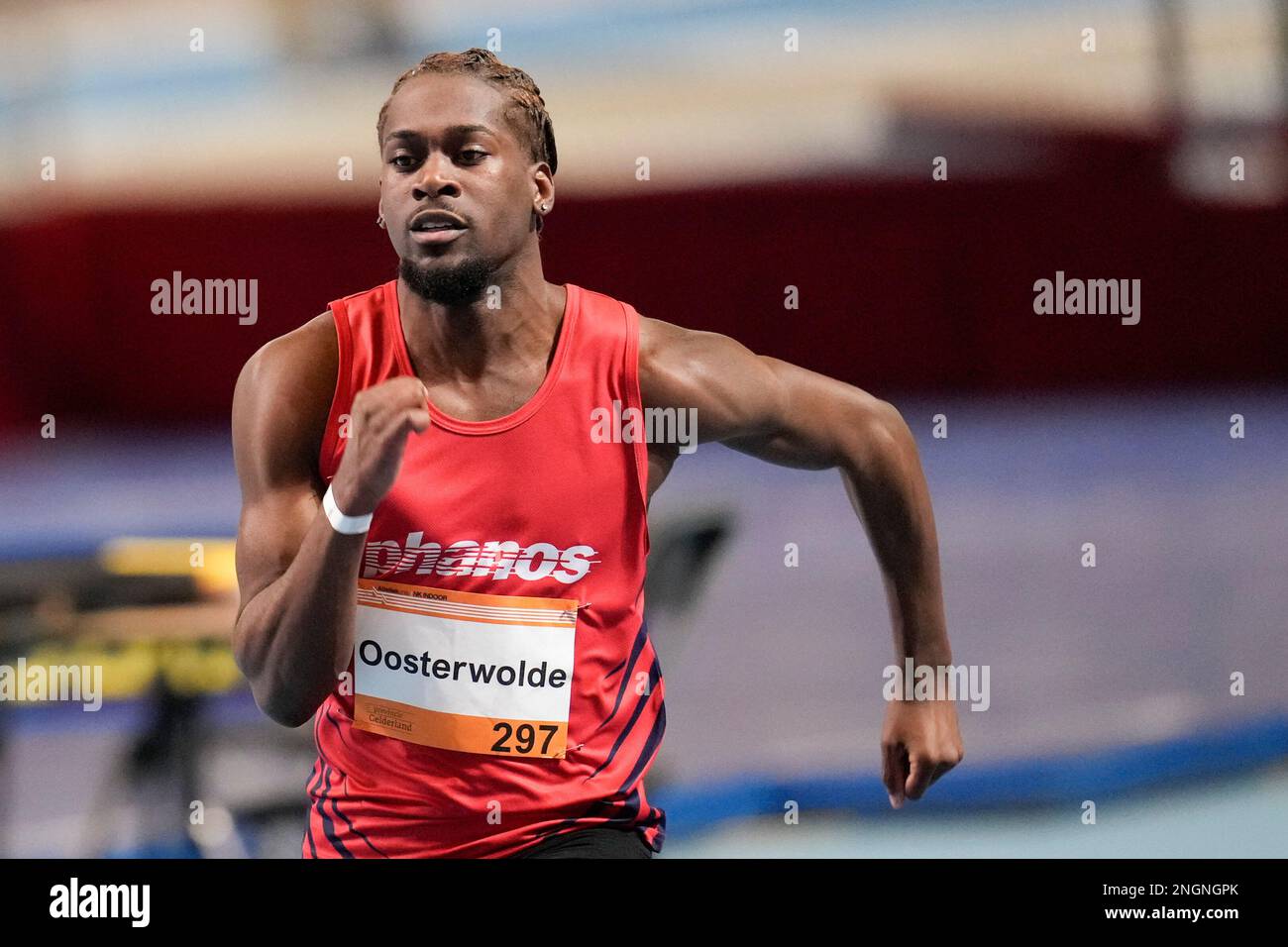 APELDOORN, NETHERLANDS - FEBRUARY 18: Keitharo Oosterwolde competing on ...