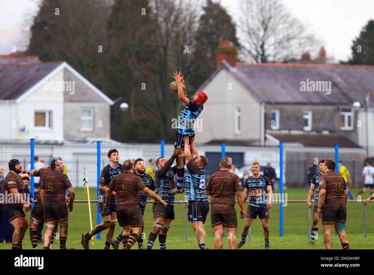 Ammanford RFC v St Joseph's RFC 2023 WRU Cup Stock Photo - Alamy