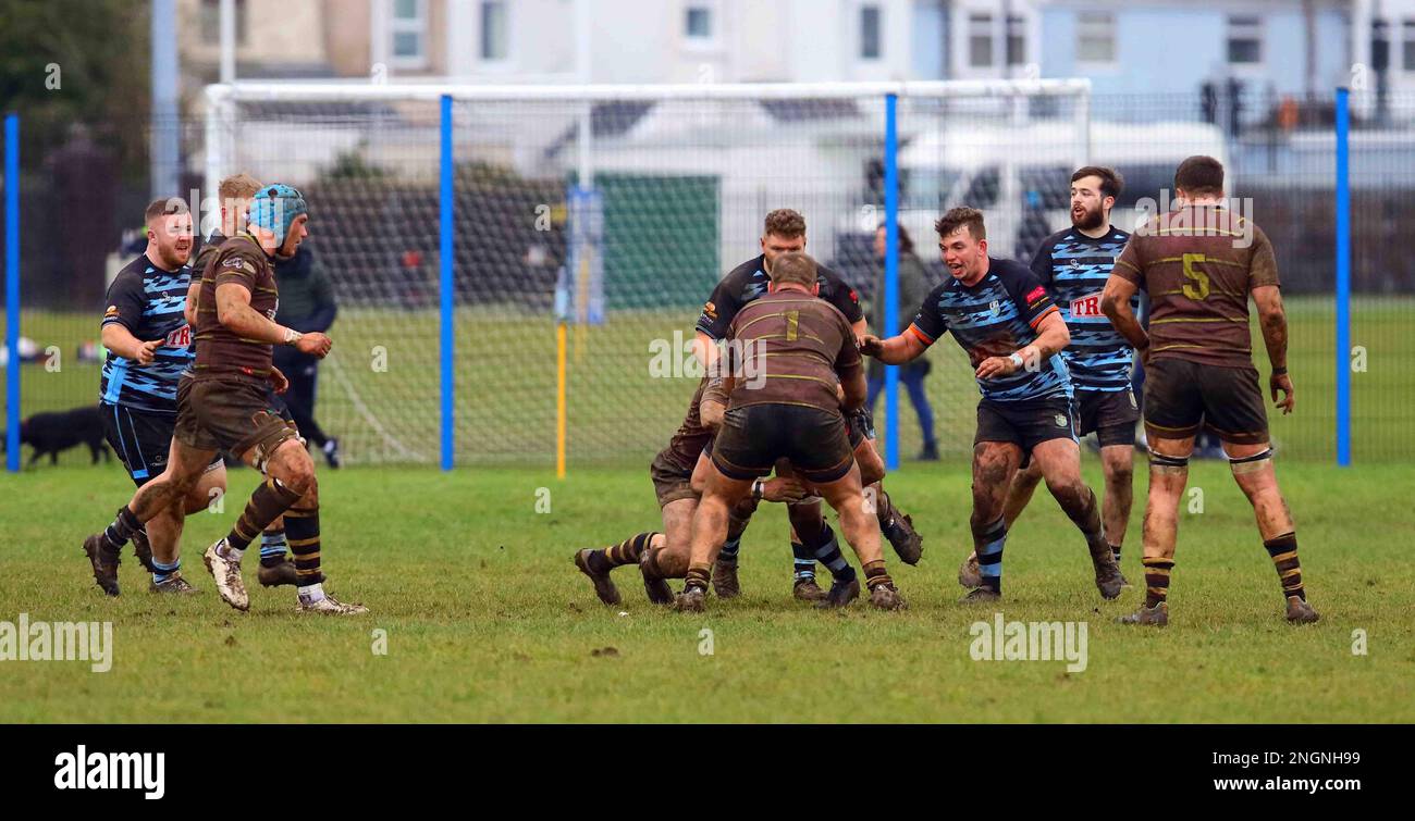 Ammanford RFC v St Joseph's RFC 2023 WRU Cup Stock Photo - Alamy