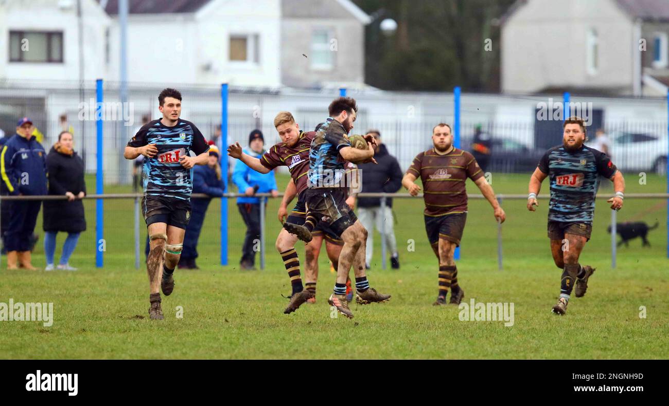 Ammanford RFC v St Joseph's RFC 2023 WRU Cup Stock Photo - Alamy