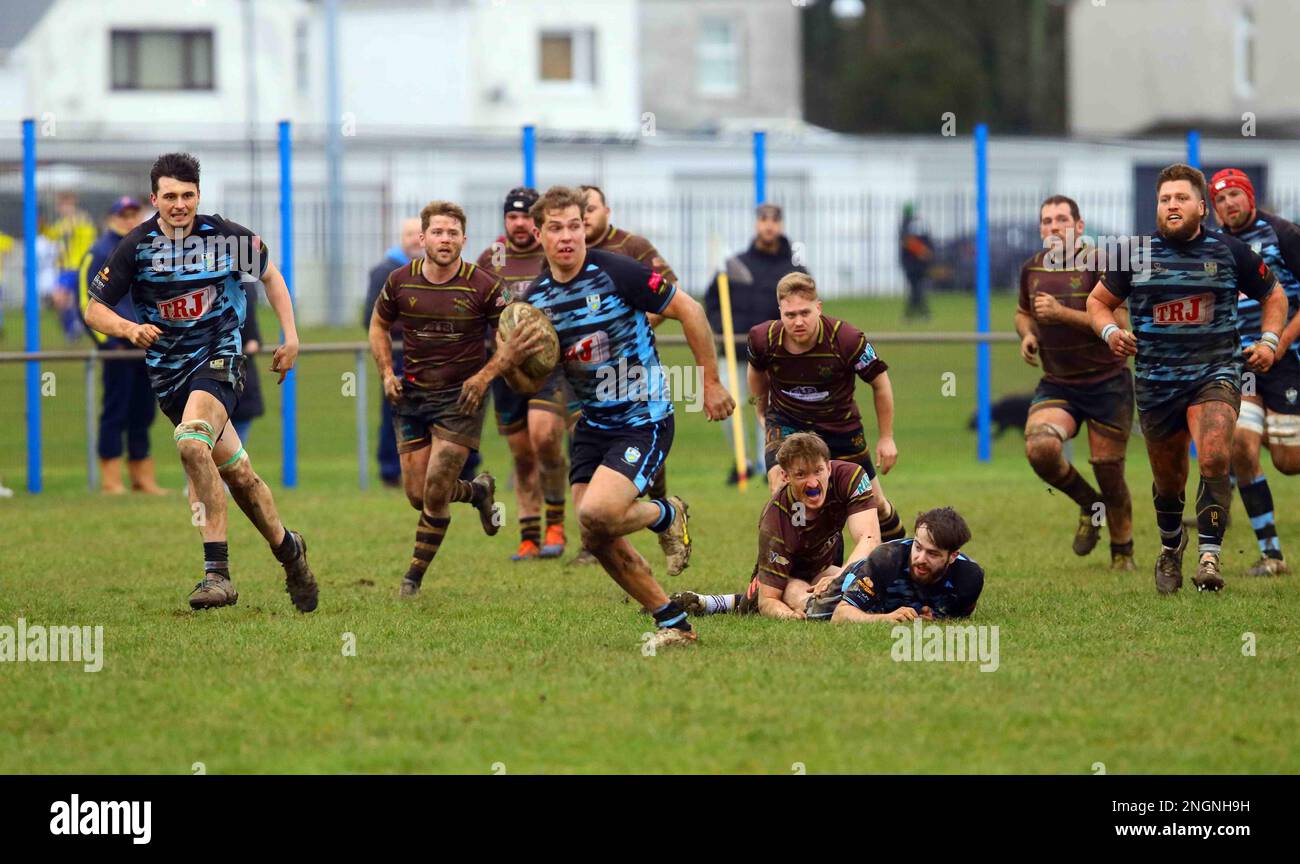 Ammanford RFC v St Joseph's RFC 2023 WRU Cup Stock Photo - Alamy