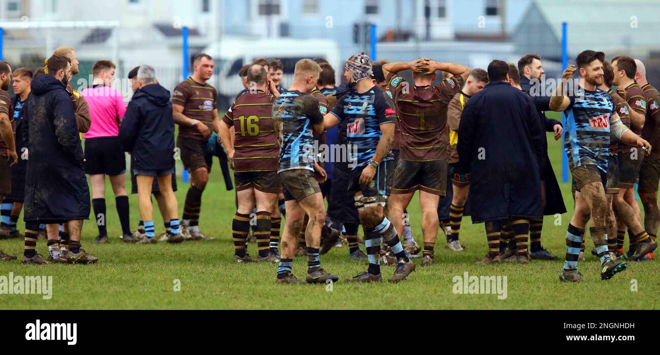 Ammanford RFC v St Joseph's RFC 2023 WRU Cup Stock Photo - Alamy
