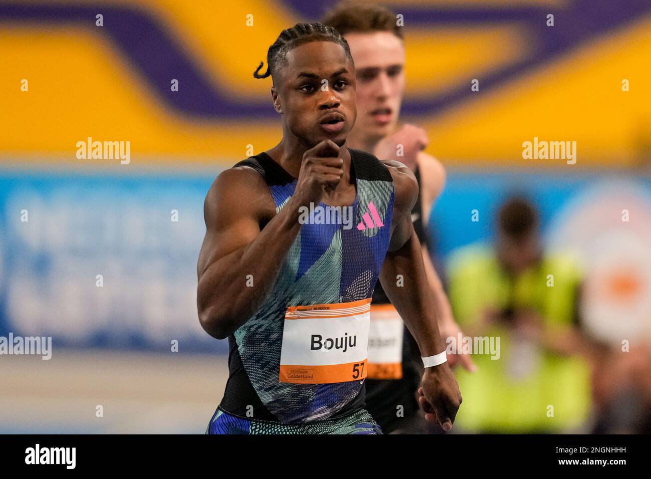 APELDOORN, NETHERLANDS - FEBRUARY 18: Raphael Bouju competing on the ...
