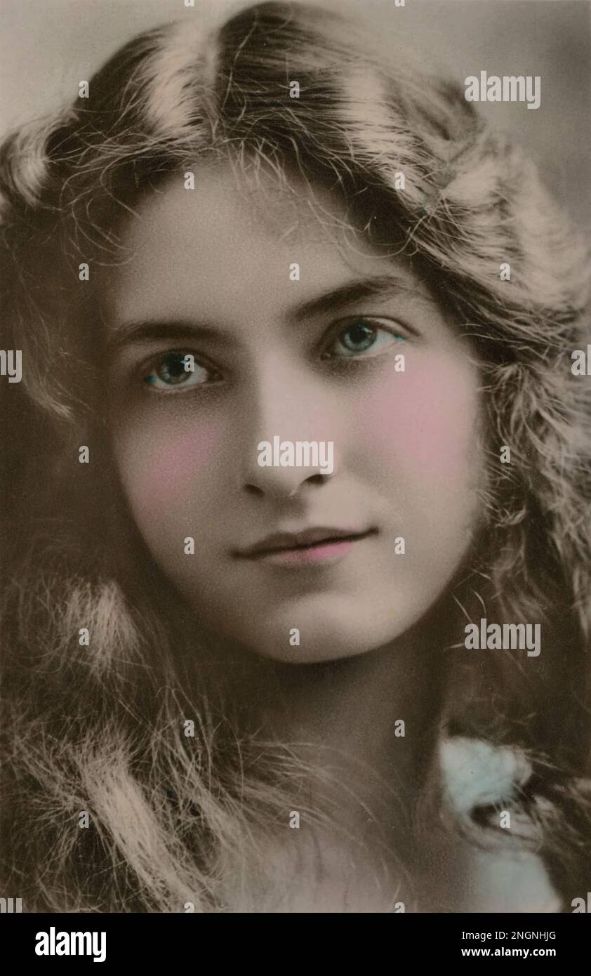 Maude Fealy - restored from original Davidson 2187 postcard by Montana ...