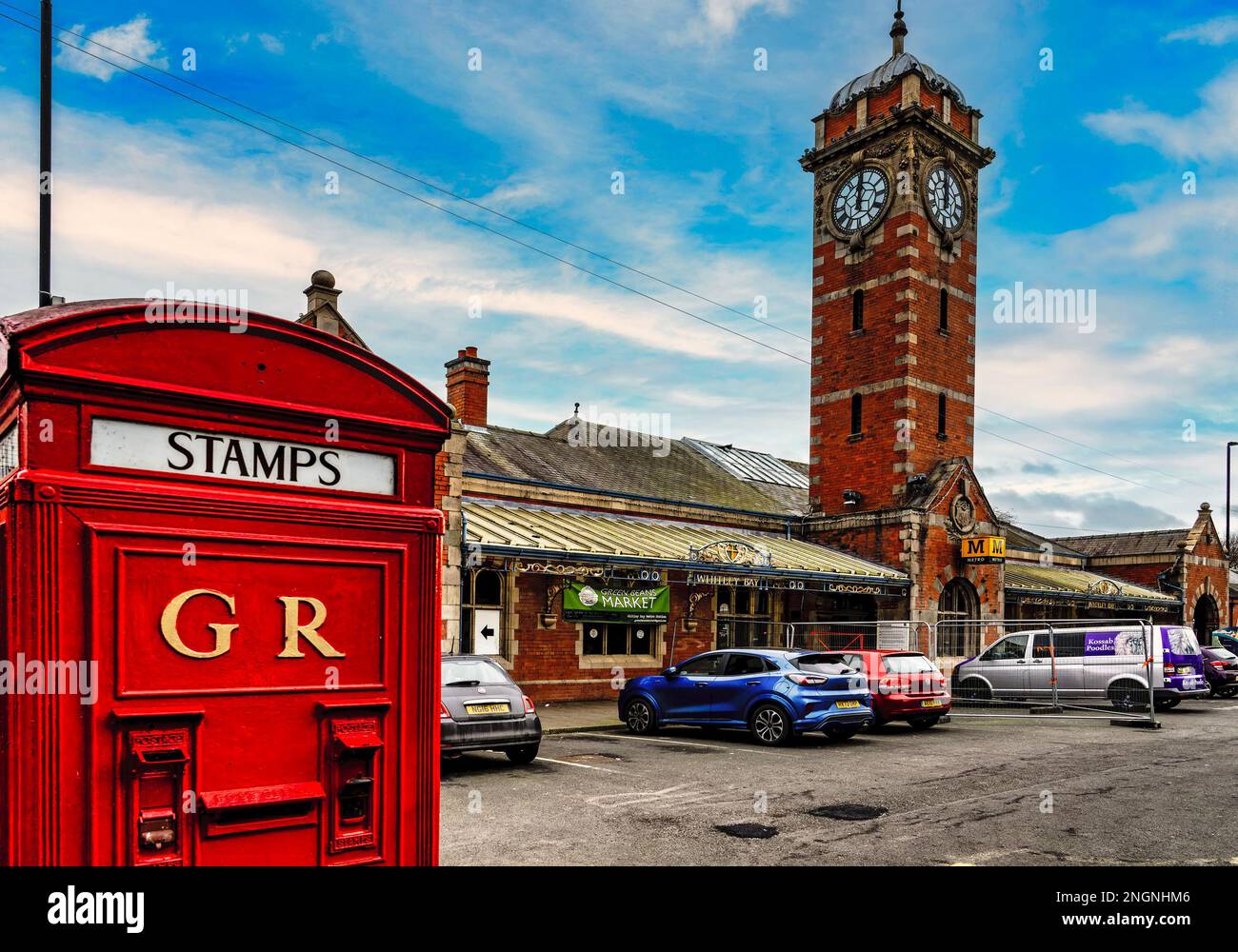 A rare K4 Post Office-Telephone box built in 1929 outside the Whitley ...